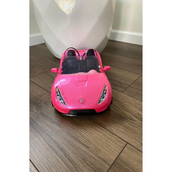 Barbie | Toys | Barbie Glam Sparkling Pink Convertible Car Toy | Poshmark